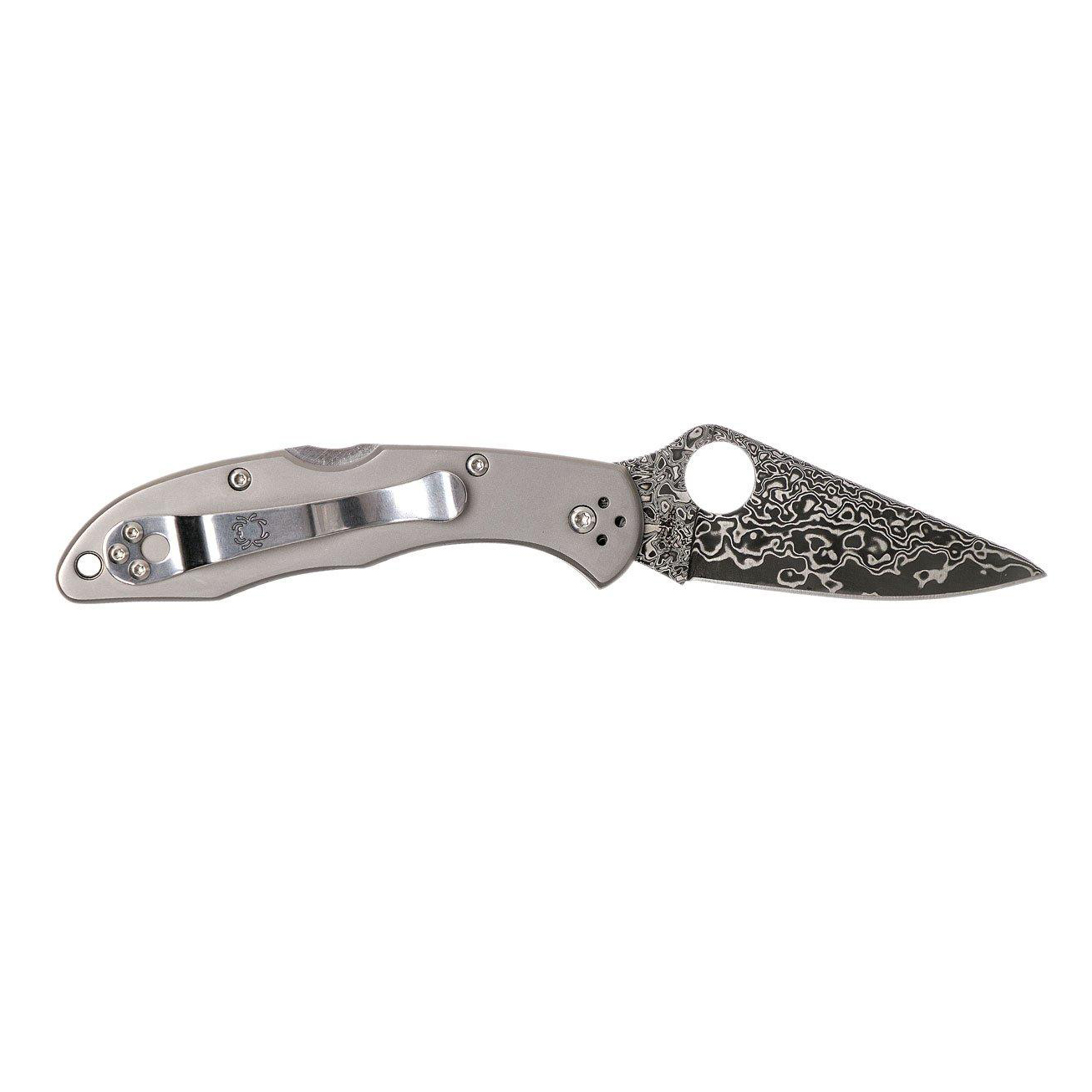 Spyderco DELICA® 4 TI / DAMASCUS Titanyum Katlanabilir Çakı