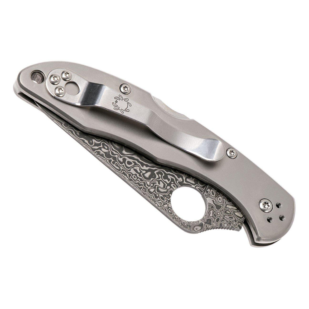 Spyderco DELICA® 4 TI / DAMASCUS Titanyum Katlanabilir Çakı