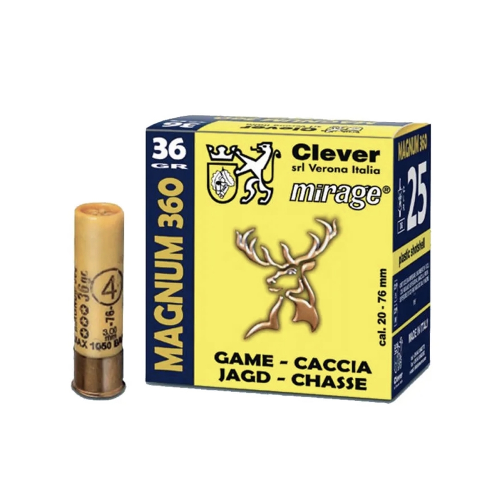 Clever Magnum 360 20 Kalibre 36 Gr. 3 Numara Av Fişeği